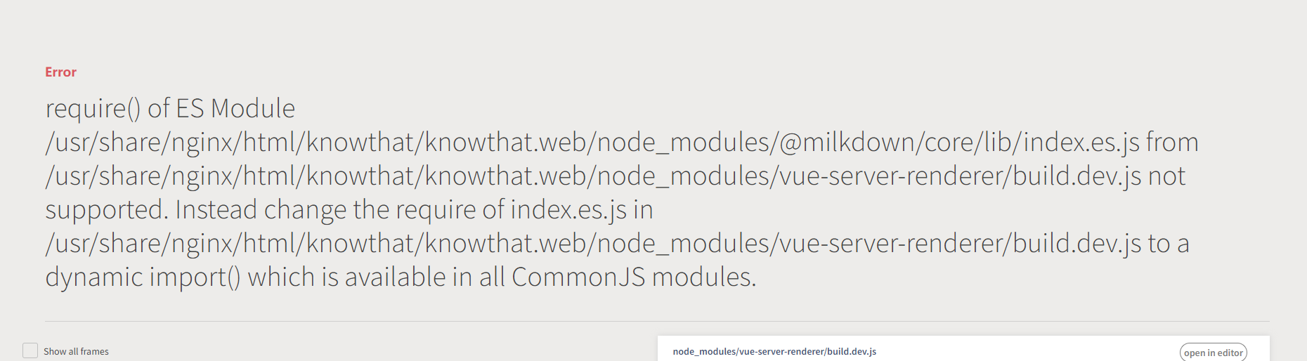 Bug Nuxtjs,demo Does Not Work Properly · Issue 540 · Milkdownmilkdown · Github