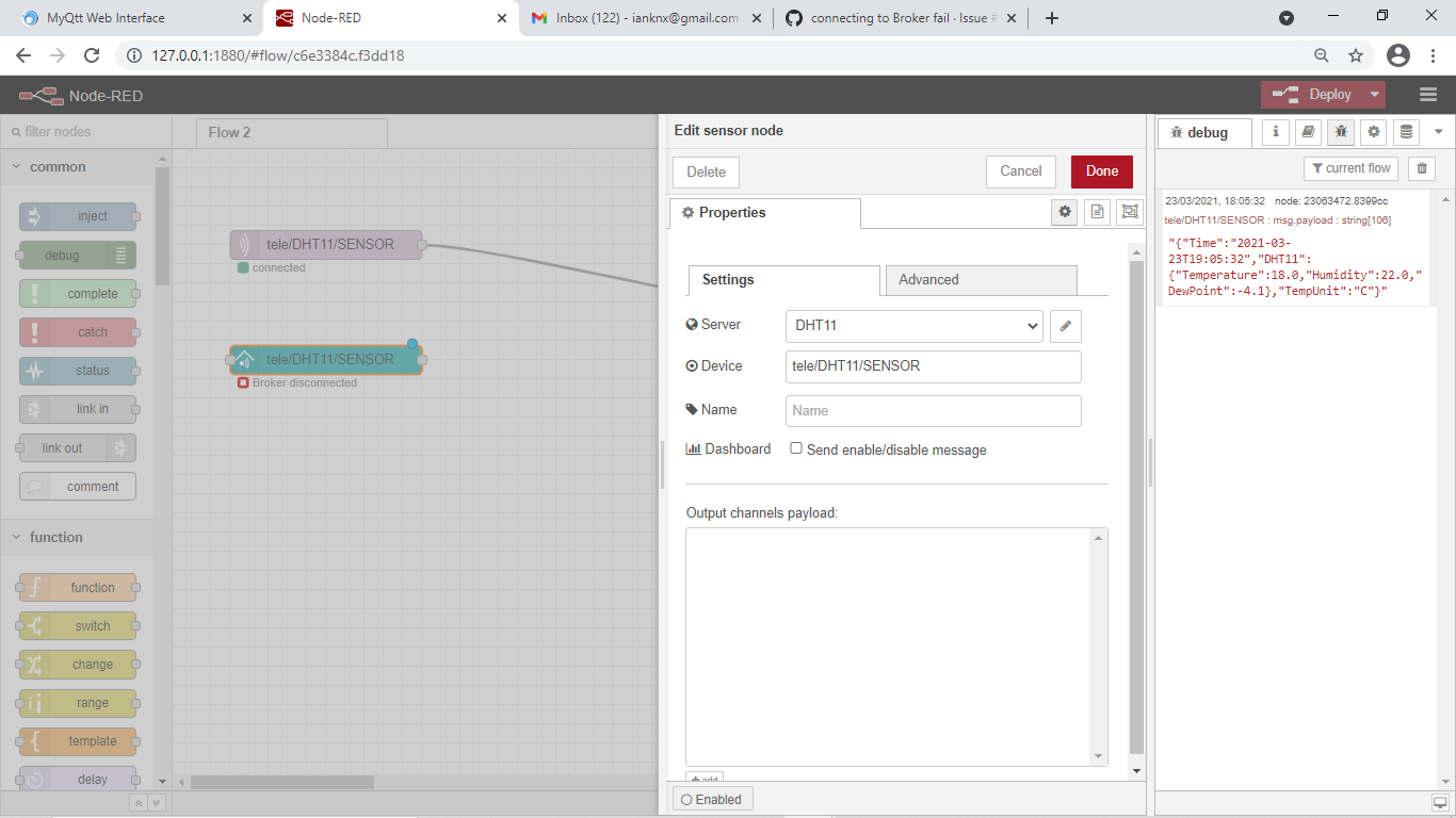 connecting to Broker fail · Issue #25 · DaveMDS/node-red-contrib-tasmota · GitHub