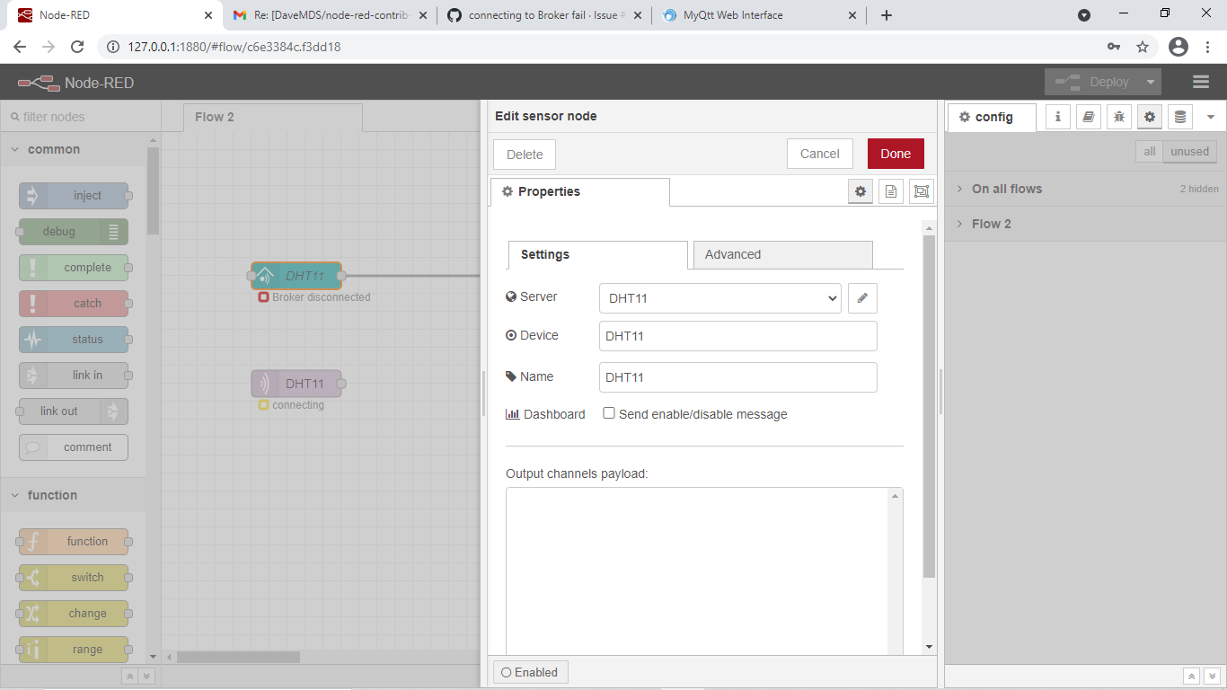 connecting to Broker fail · Issue #25 · DaveMDS/node-red-contrib-tasmota · GitHub
