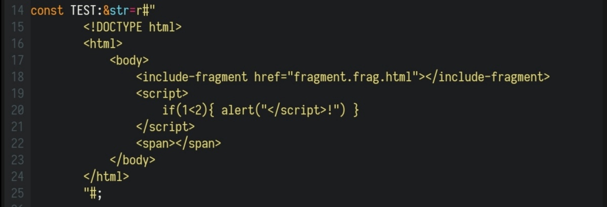 Misread close tag inside JavaScript code as it in DOM · Issue #442 · servo/html5ever · GitHub