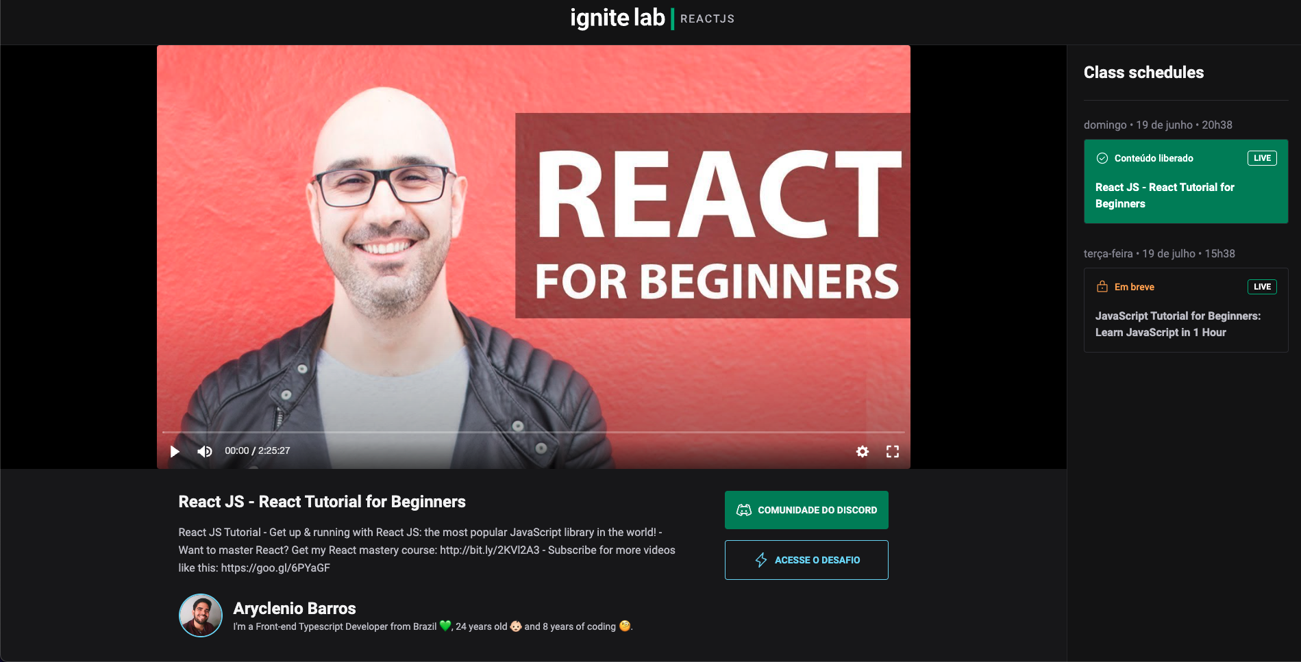 GitHub - aryclenio/Ignite-Event-Platform: Ignite event platform created ...