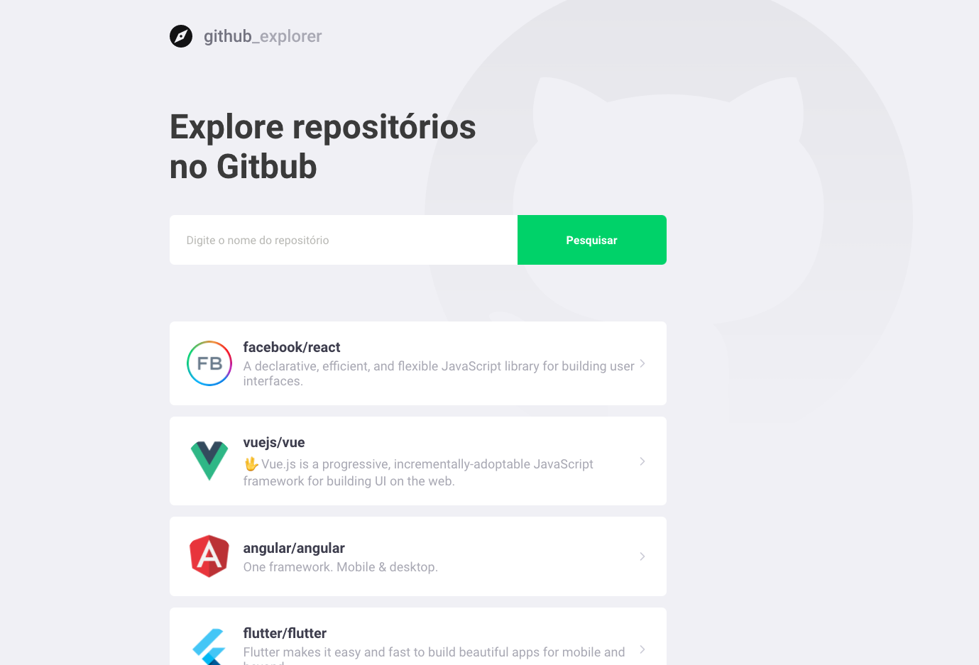 GitHub - GuiRamos7/github-explorer: Is a application made with ReactJS, that shows repositories ...