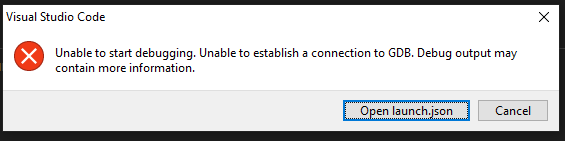 [WSL] Unable to launch /usr/bin/gdb when setting bash.exe as the integrated shell in VS Code ...