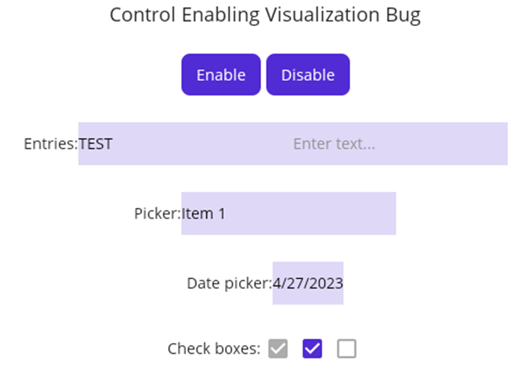 [regression/8.0.0] Control enabling/disabling style color not working (new in net7.0) · Issue ...