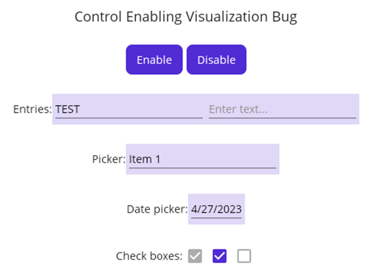 [regression 8 0 0] Control Enabling Disabling Style Color Not Working New In Net7 0 · Issue