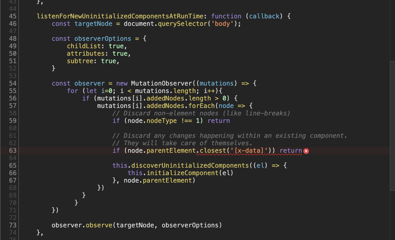 Uncaught TypeError when using Statamic debug bar · Issue #135 · alpinejs/alpine · GitHub