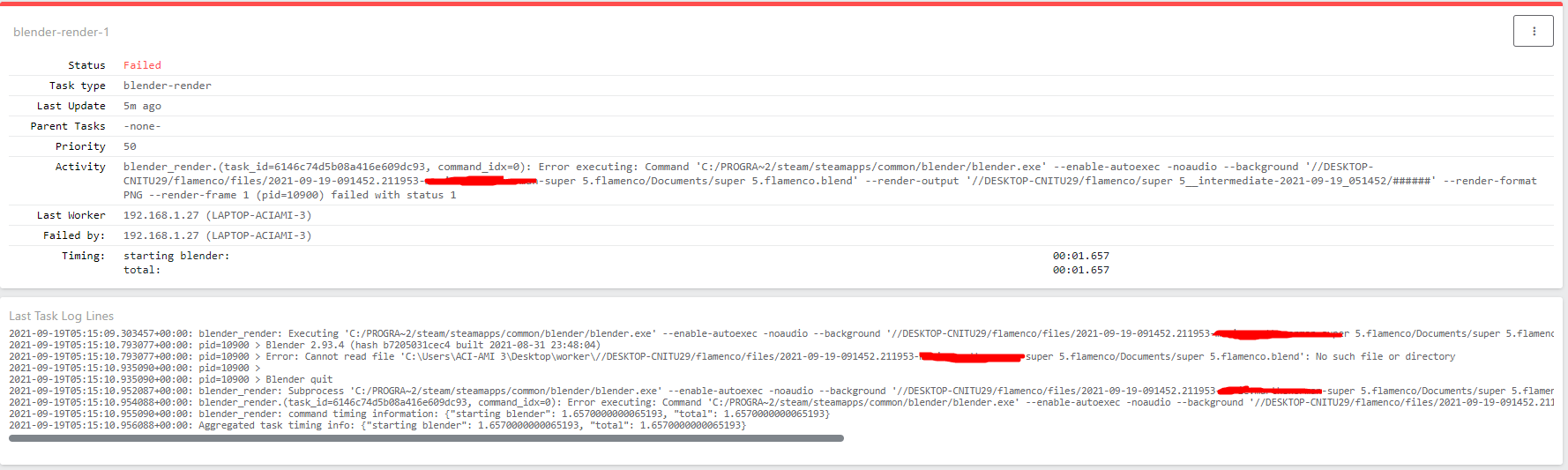 Command Failed Status 1 · Issue #223 · armadillica/flamenco · GitHub