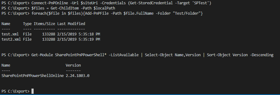 Add-PnPFiles fails uploading document if folder already exists · Issue #1300 · pnp/PnP ...
