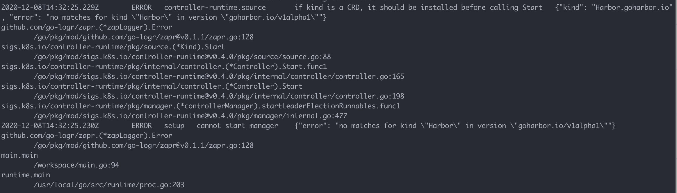 harbor-operator pod CrashLoopBackOff · Issue #300 · goharbor/harbor-operator · GitHub