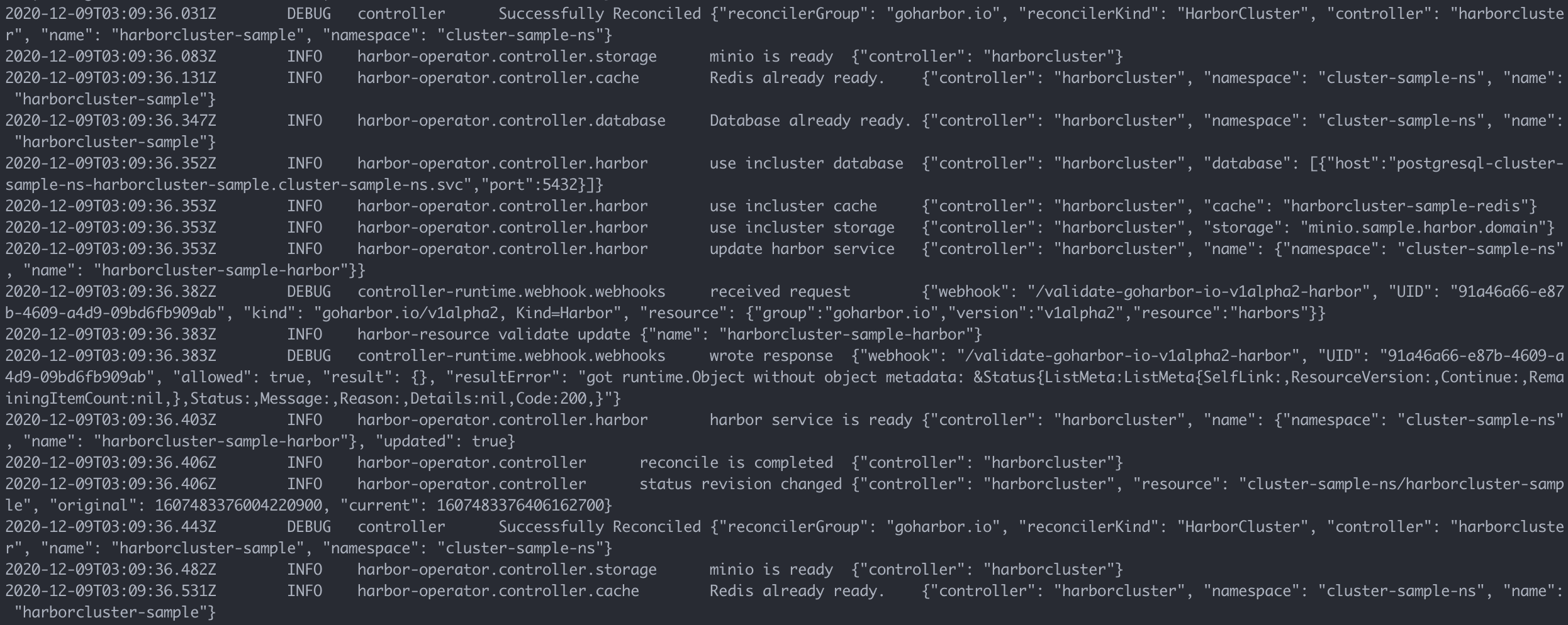 harbor-operator harbor-cluster controller reconcile dead loop. · Issue ...