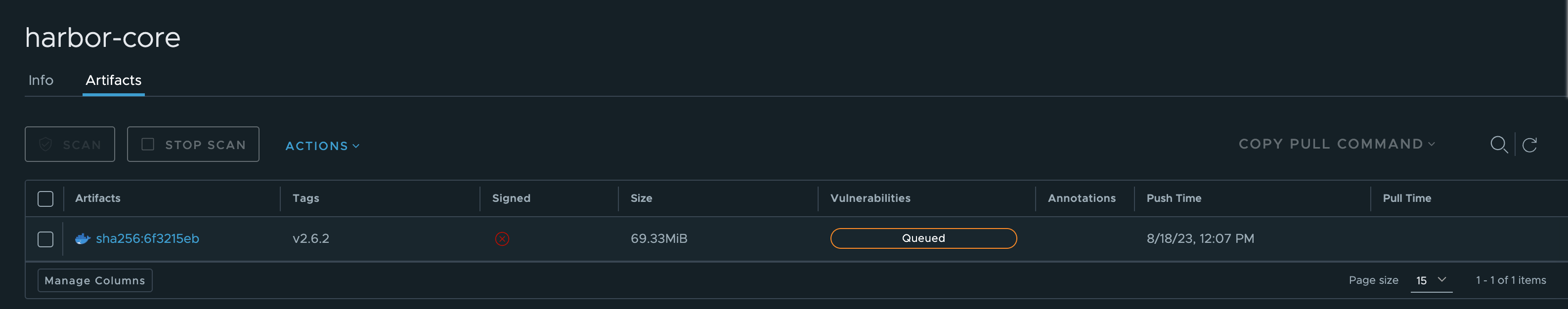 Stop job queue remains obsolete job keys · Issue #19211 · goharbor/harbor · GitHub