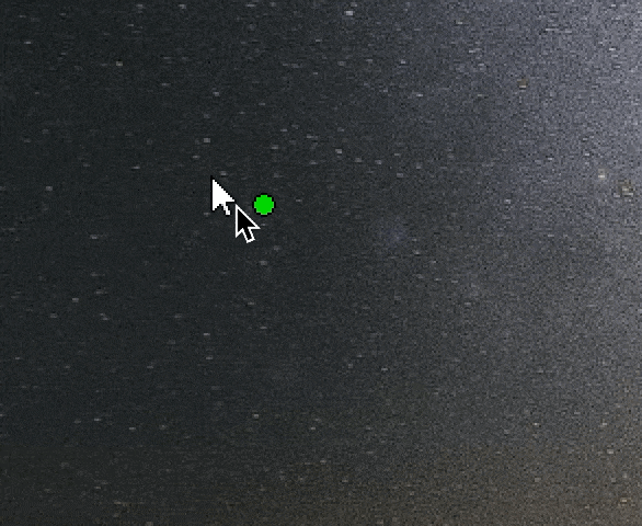 I want to make a small dot next to the mouse cursor... Is it possible ...