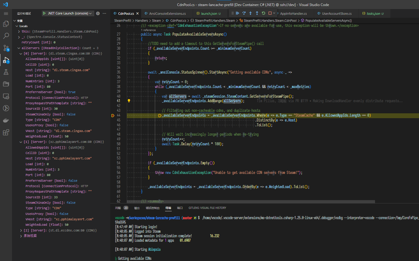Unable to get available CDN servers from Steam! · Issue #135 · tpill90/steam-lancache-prefill ...