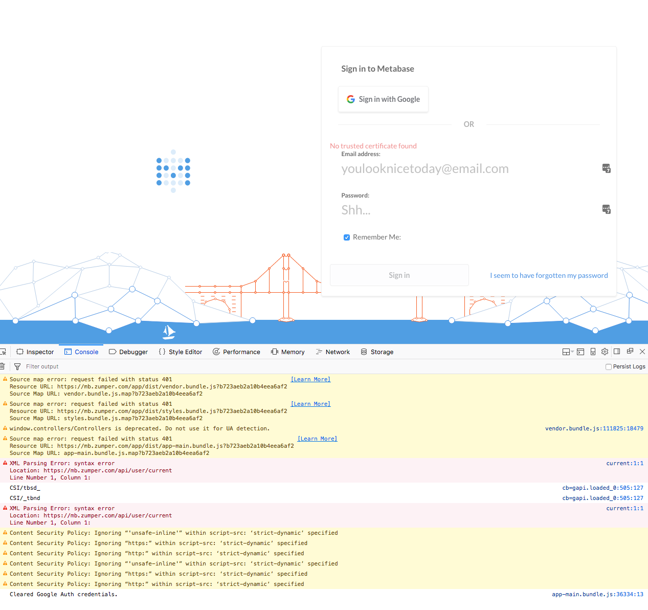 "No trusted certificate" for Google Sign-In · Issue #6906 · metabase ...