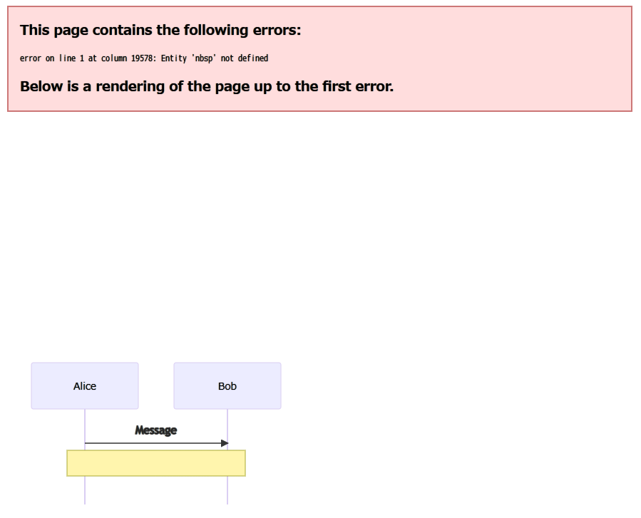 Entity Reference `#nbsp` Gets an Error in SVG · Issue #2705 · mermaid-js/mermaid · GitHub