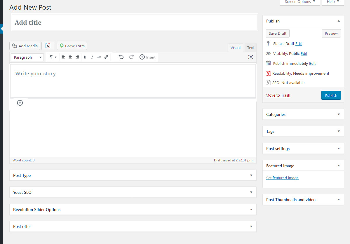 Some Ui Ux Suggestions · Issue 2508 · Wordpress Gutenberg · Github