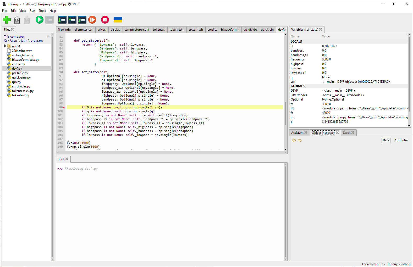 Improve the object inspector view to update and stay in the selected tab · Issue #2622 · thonny ...