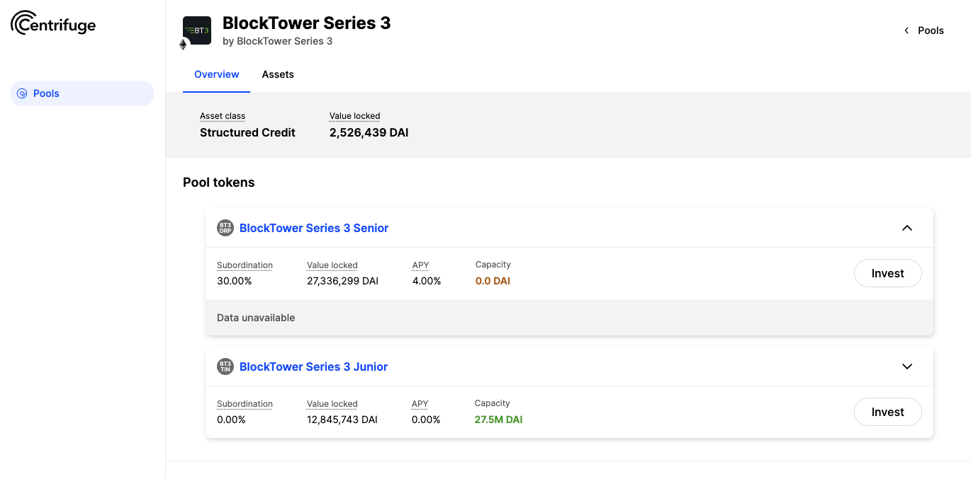 Bug fixes for Tinlake in Centrifuge App · Issue #1343 · centrifuge/apps · GitHub