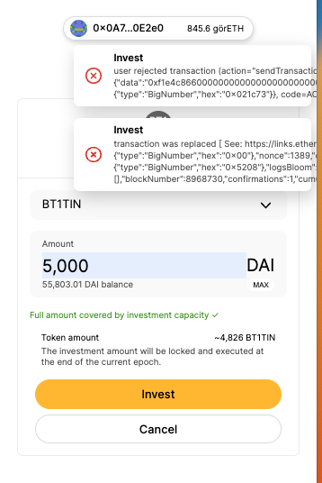 Bug fixes for Tinlake in Centrifuge App · Issue #1343 · centrifuge/apps · GitHub