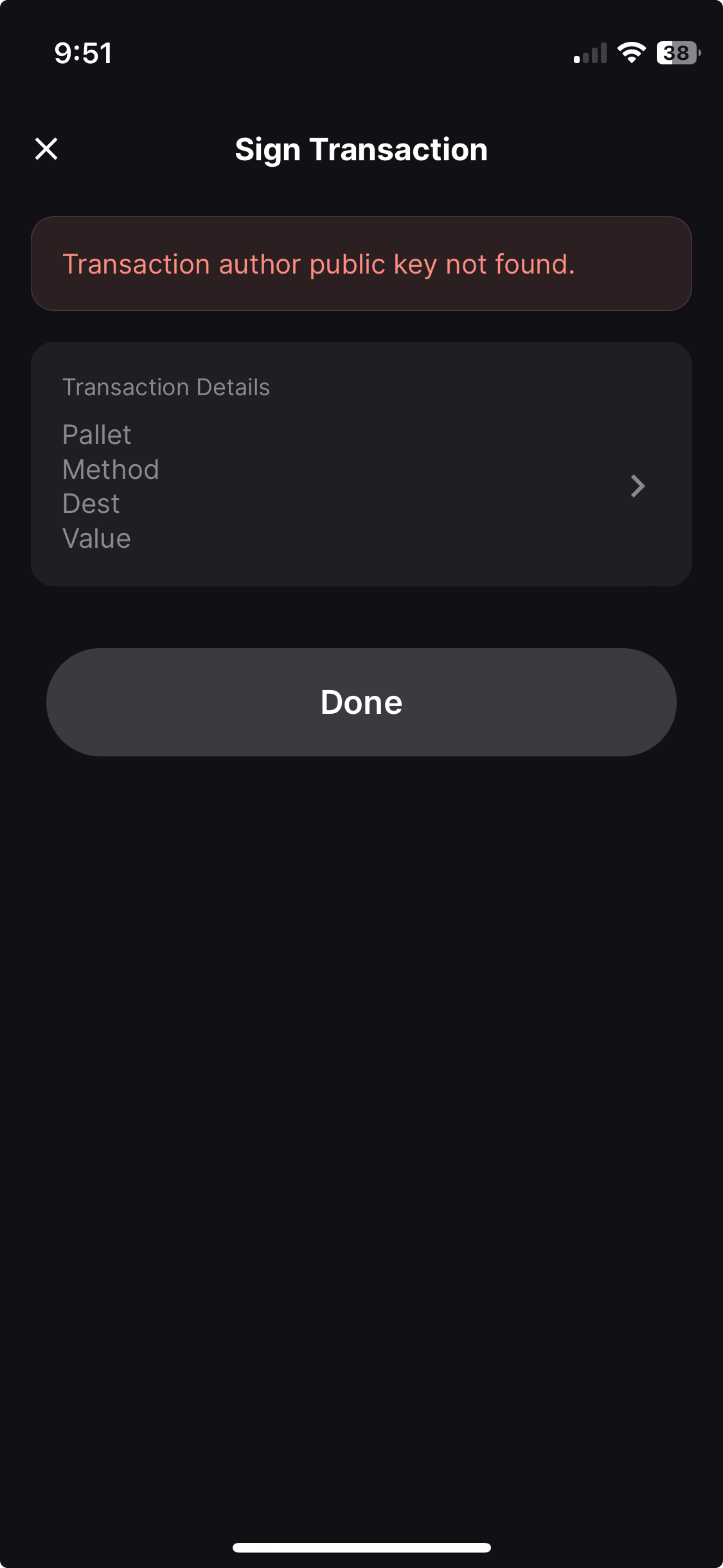 Polkadot vault transaction error · Issue #1608 · centrifuge/apps · GitHub