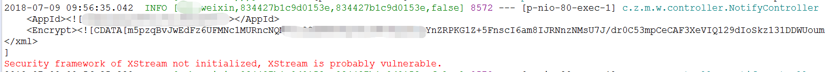 Security Framework Of Xstream Not Initialized Xstream Is Probably Vulnerable · Issue 670