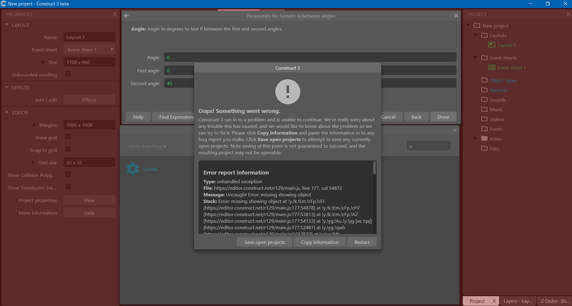 Expressions Dialog Issue We Have Again A New Expressions Issue On R129 · Issue 2417 · Scirra