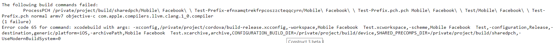 (PhoneGap & Xcode) Builds Fails Exporting With Min ios12 Using (C3 ...