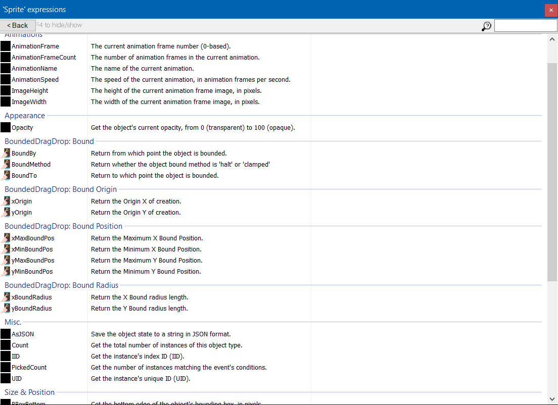 Expressions are not shown in categories · Issue #3216 · Scirra/Construct-bugs · GitHub