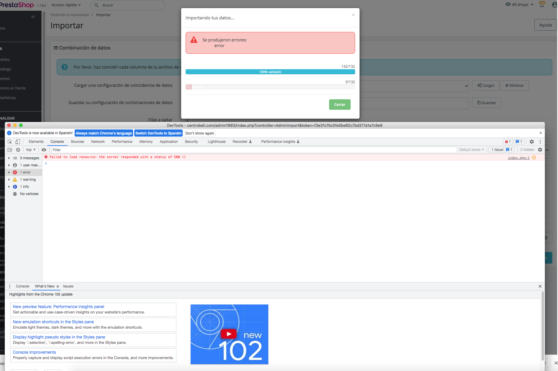 Import Error in Multistore context All shops · Issue #28908 · PrestaShop/PrestaShop · GitHub