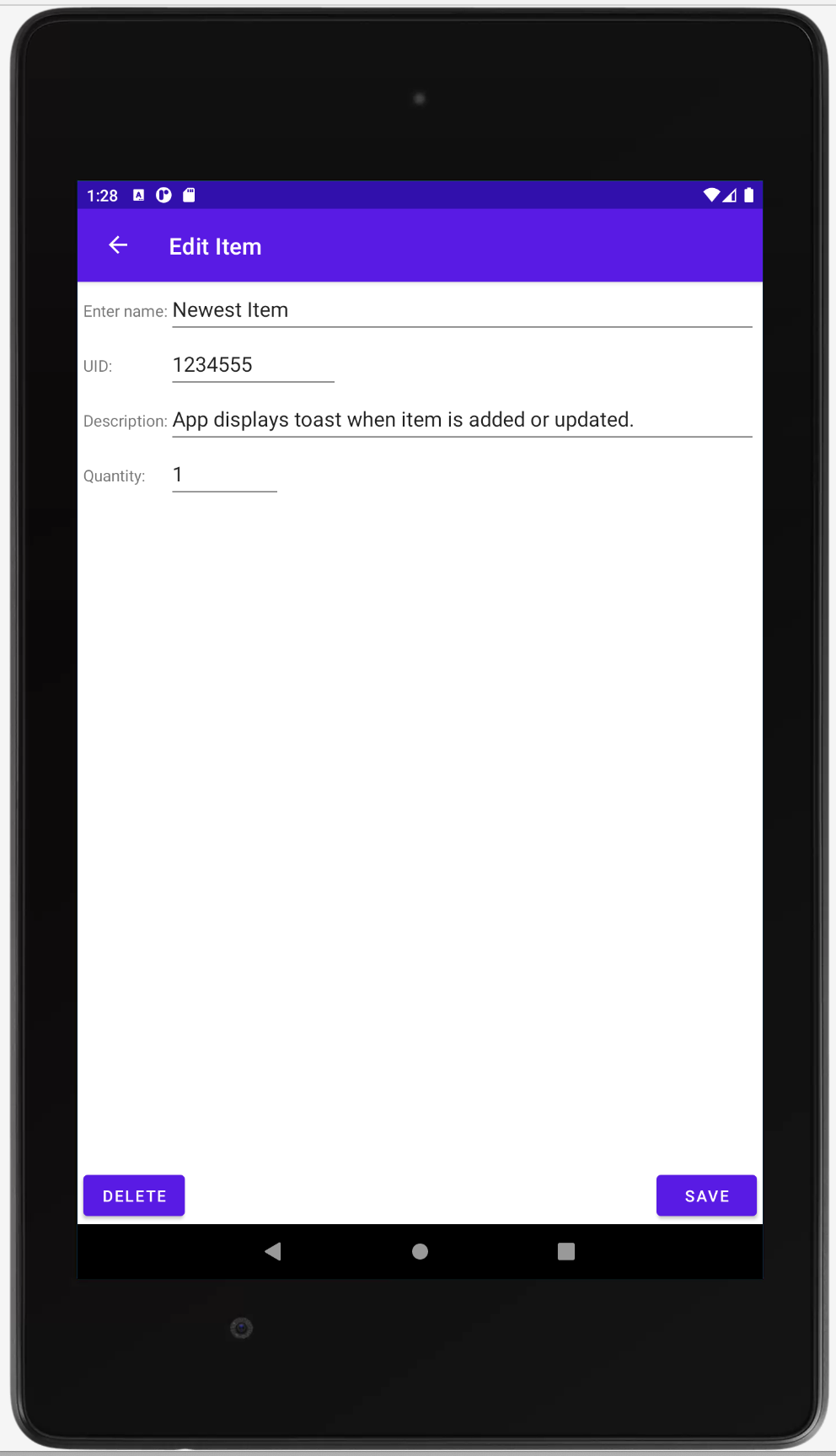 GitHub - wbrandow/InventoryApp_AndroidStudio: Learning about creating ...