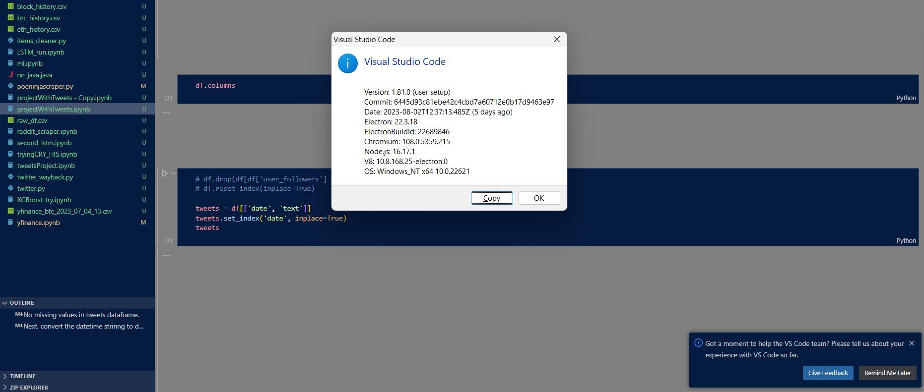 Vs Code Crashes When Running A Cell That Produces A Lot Of Output · Issue 11031 · Microsoft