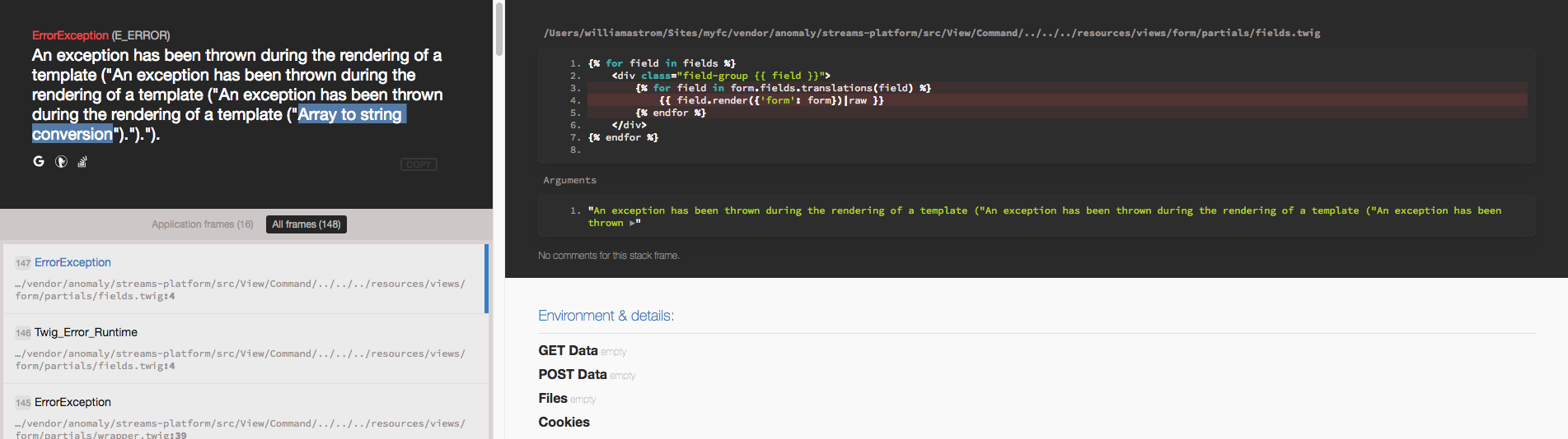 Select Field Type : Array to string conversion error on edit · Issue #4788 · pyrocms/pyrocms ...