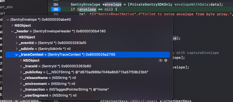 Envelopes are missing SDK info in the header · Issue #2489 · getsentry/sentry-react-native · GitHub