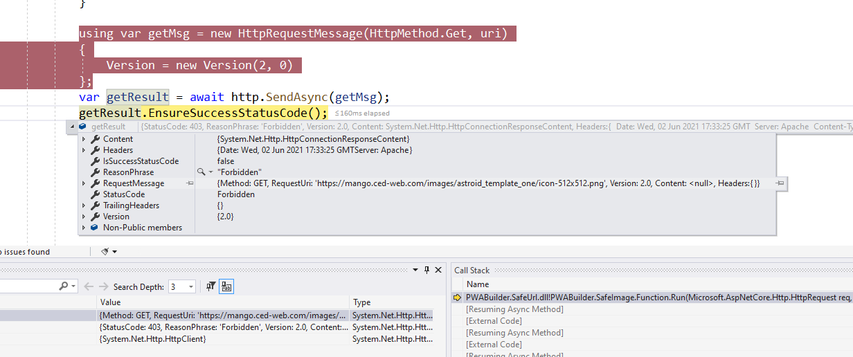 Error generating androidTWA package: Failed to download icon · Issue #1748 · pwa-builder ...