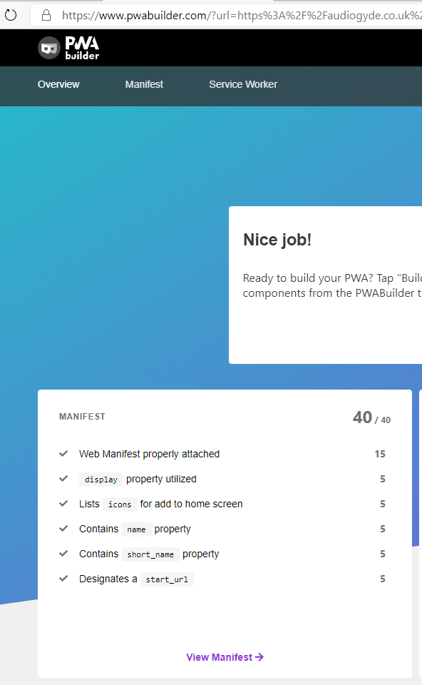 Not detecting manifest file when not at the site root · Issue #1011 · pwa-builder/PWABuilder ...