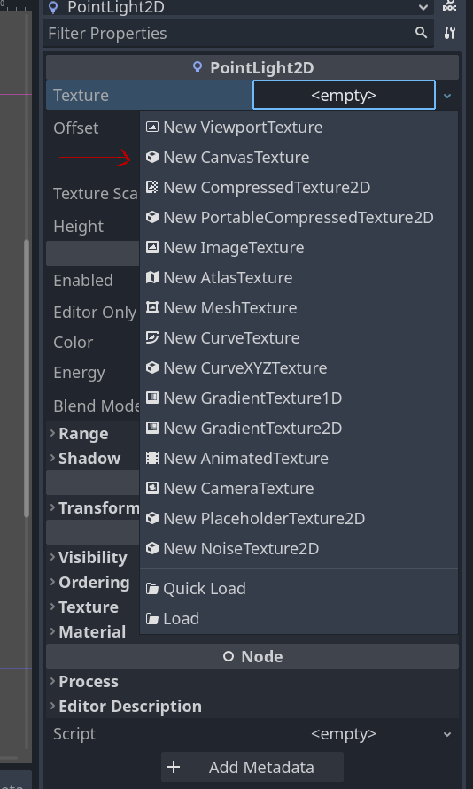 Crash when setting `PointLight2D.texture` to a `CanvasTexture` in the editor. · Issue #69692 ...