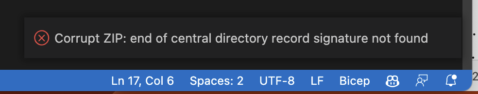 Corrupt Zip error when installing VSIX · Issue #459 · radius-project/docs · GitHub