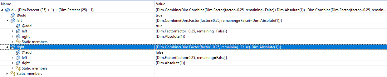 Dim.Percent(50)+1 does not work as expected · Issue #2142 · gui-cs/Terminal.Gui · GitHub