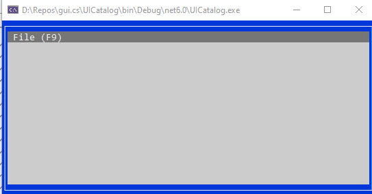 MenuBar vanishes if View underneath repaints · Issue #2238 · gui-cs/Terminal.Gui · GitHub