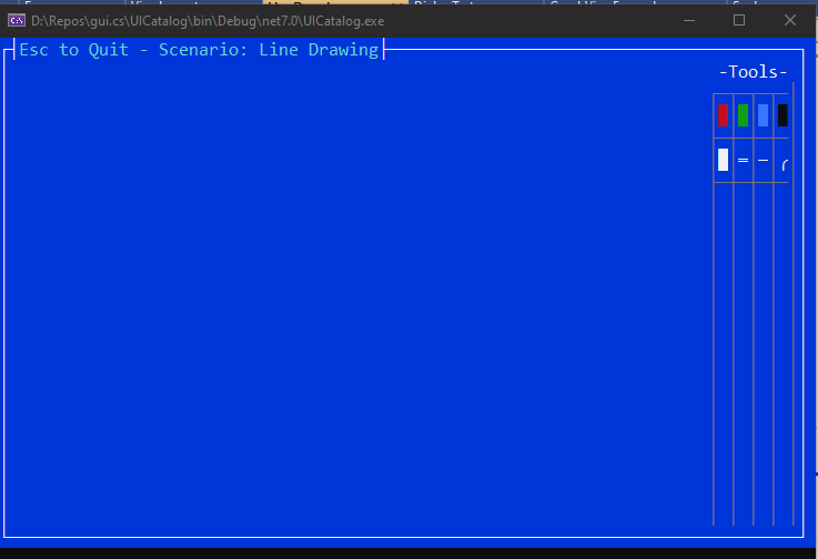 LineDrawing Scenario broken · Issue #2550 · gui-cs/Terminal.Gui · GitHub