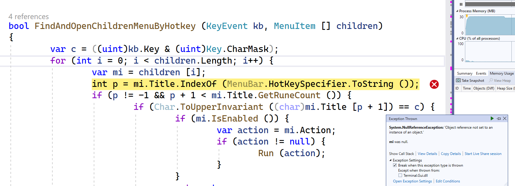 v2 null reference in FindAndOpenChildrenMenuByHotkey when menu has separators · Issue #2892 ...