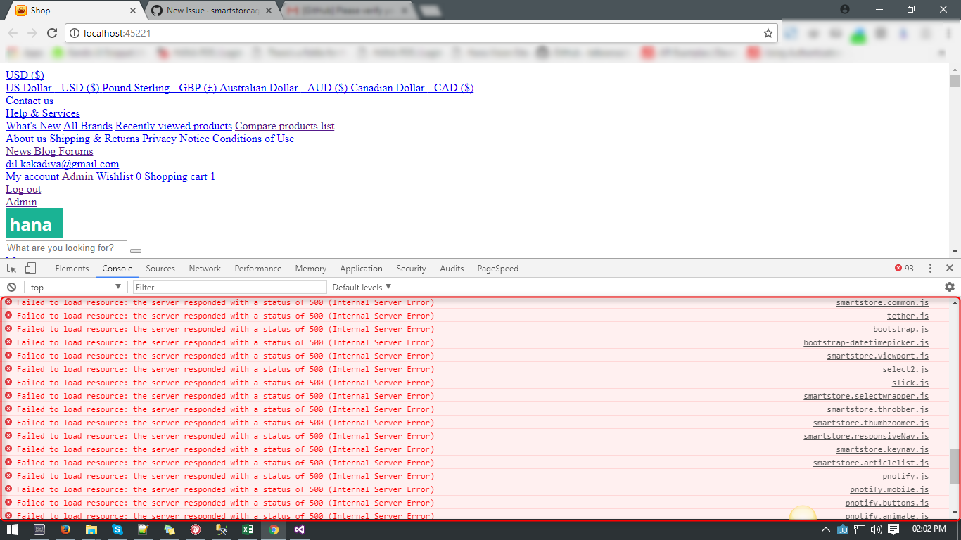 SmartStore.Web *.JS and *.CSS file is not loading · Issue #1243 · smartstore/SmartStoreNET · GitHub