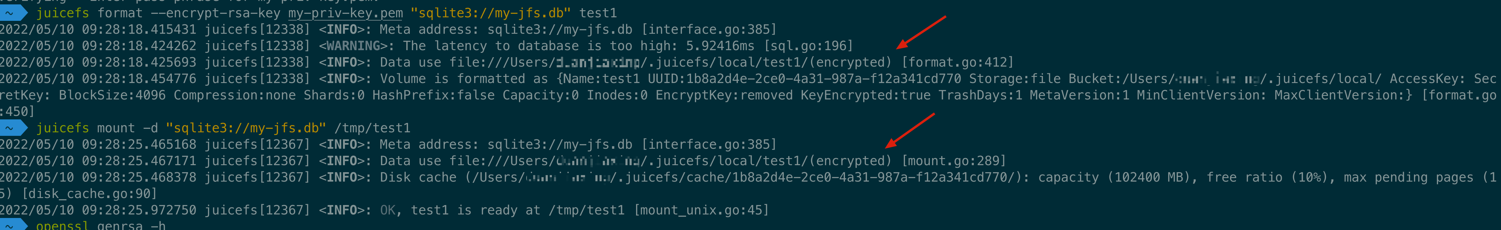 Error mounting encrypted JuiceFS filesystem · Issue #1981 · juicedata/juicefs · GitHub