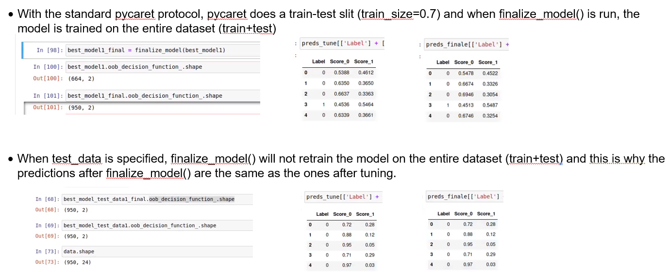 [BUG]: finalize_model() does not train the model on the entire dataset ...