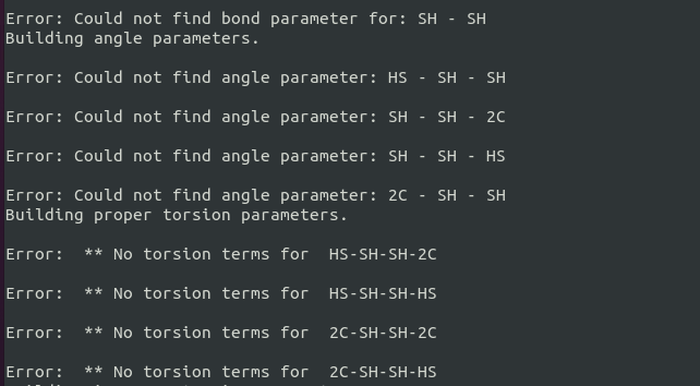 [BUG] Protein parametrization fails if detects a disulfide bridge between reduced cysteine ...