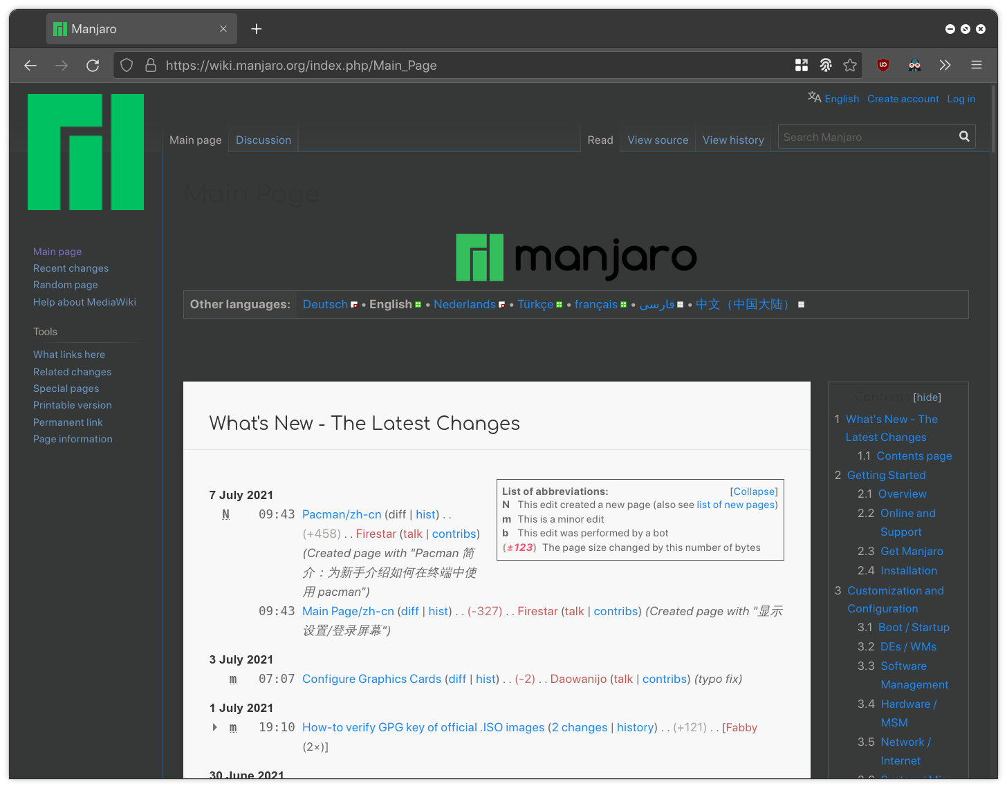 [Broken Website] wiki.manjaro.org · Issue #6216 · darkreader/darkreader · GitHub