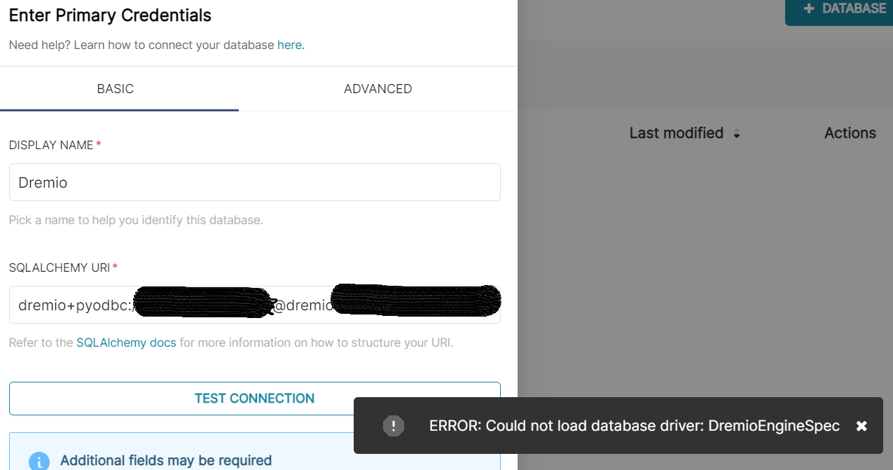 Not able to connect SuperSet to Dremio instance · Issue #22601 · apache/superset · GitHub