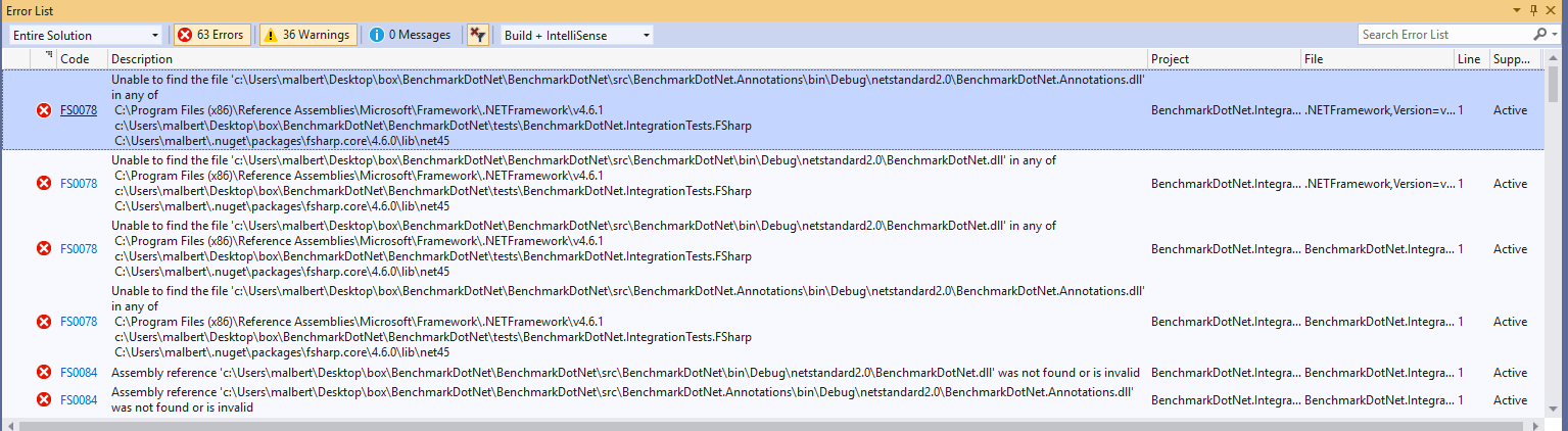 Unable to Build Solution · Issue #1267 · dotnet/BenchmarkDotNet · GitHub