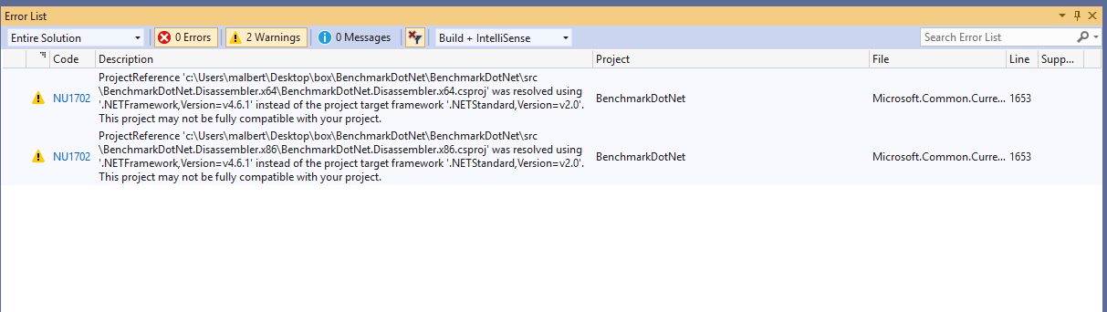 Unable to Build Solution · Issue #1267 · dotnet/BenchmarkDotNet · GitHub