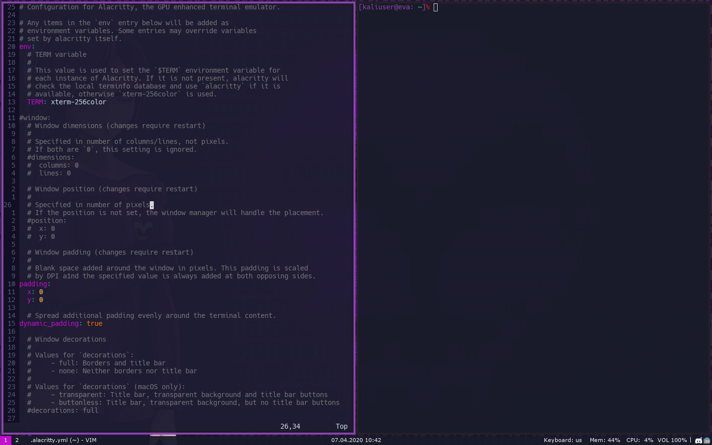 Padding settings are ignored · Issue #3568 · alacritty/alacritty · GitHub